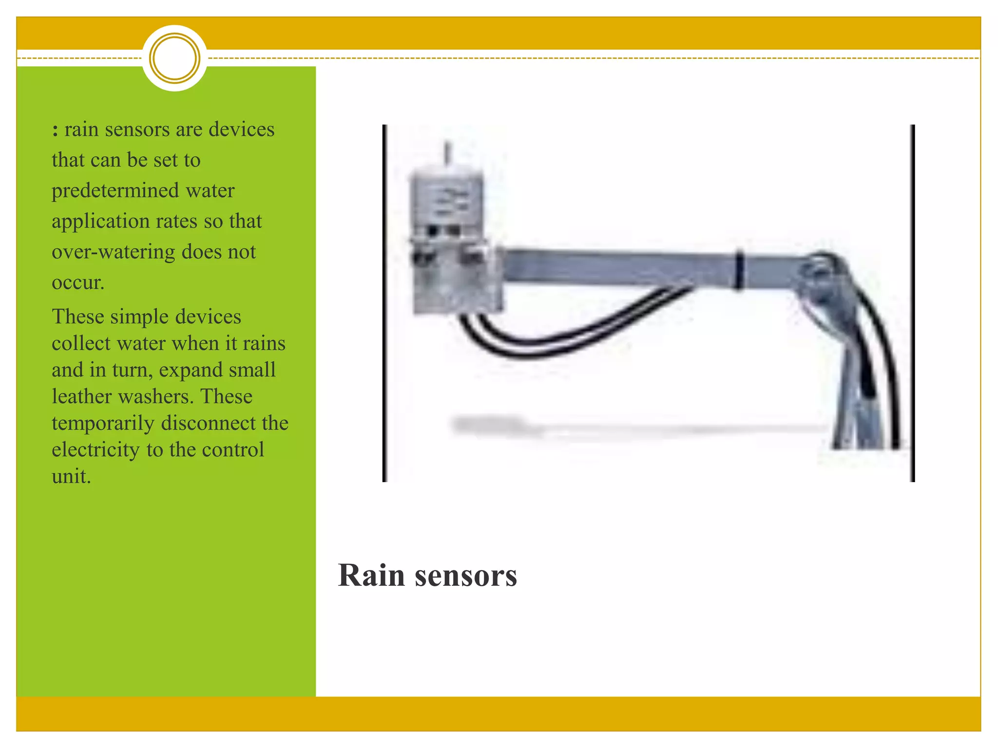 Components of irrigation systems | PPTX