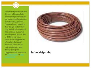 Components of irrigation systems | PPTX