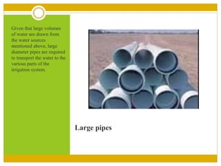 Components of irrigation systems | PPTX