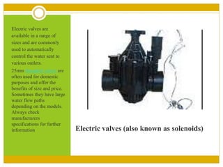 Components of irrigation systems | PPTX