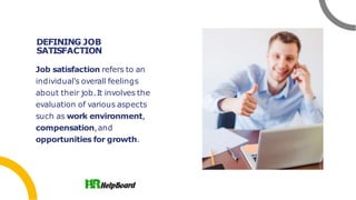 Components of Job Satisfaction in Human Resource Management | PPT
