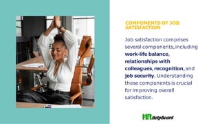 Components of Job Satisfaction in Human Resource Management | PPT