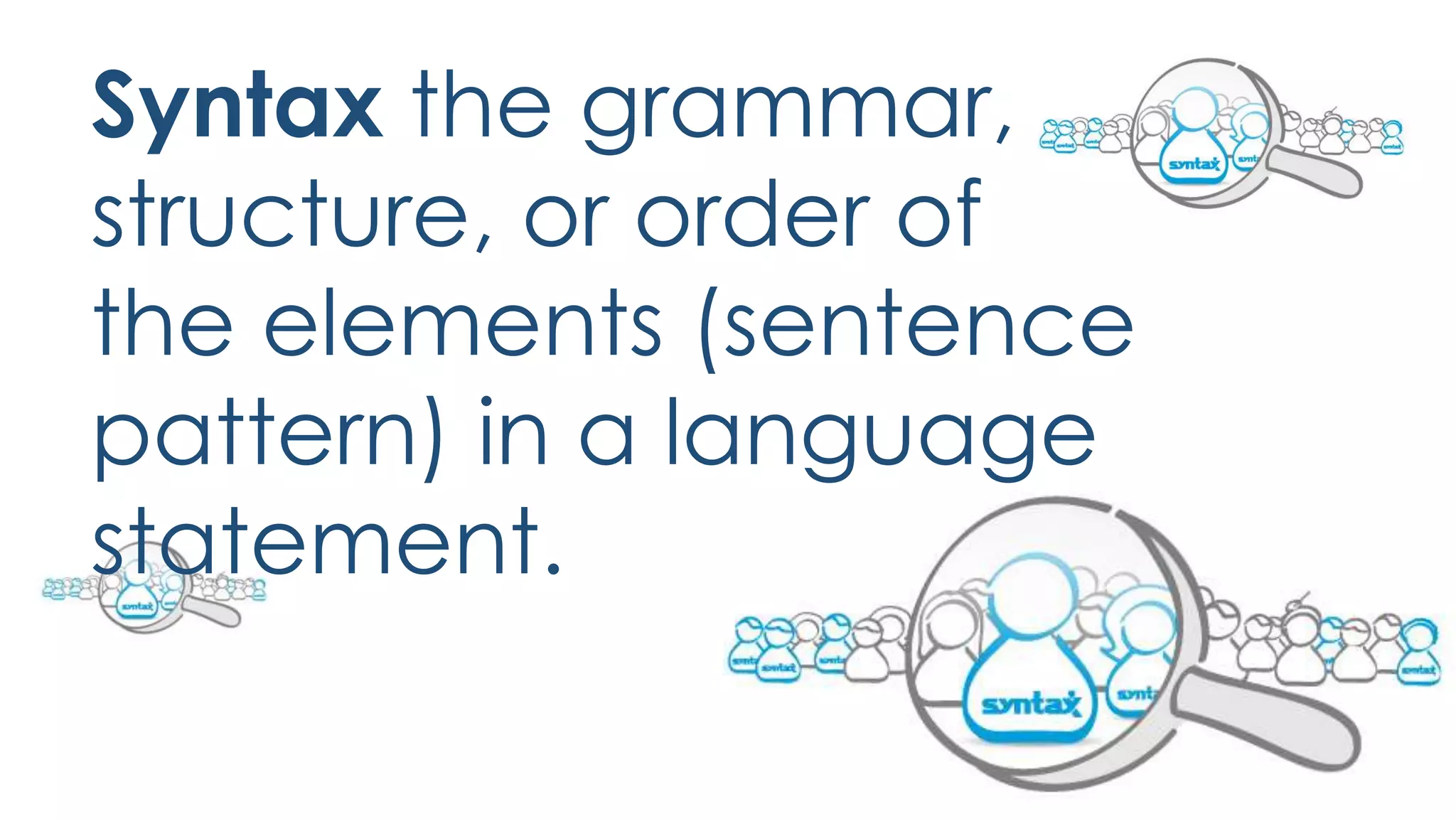 Components of Language | PPT