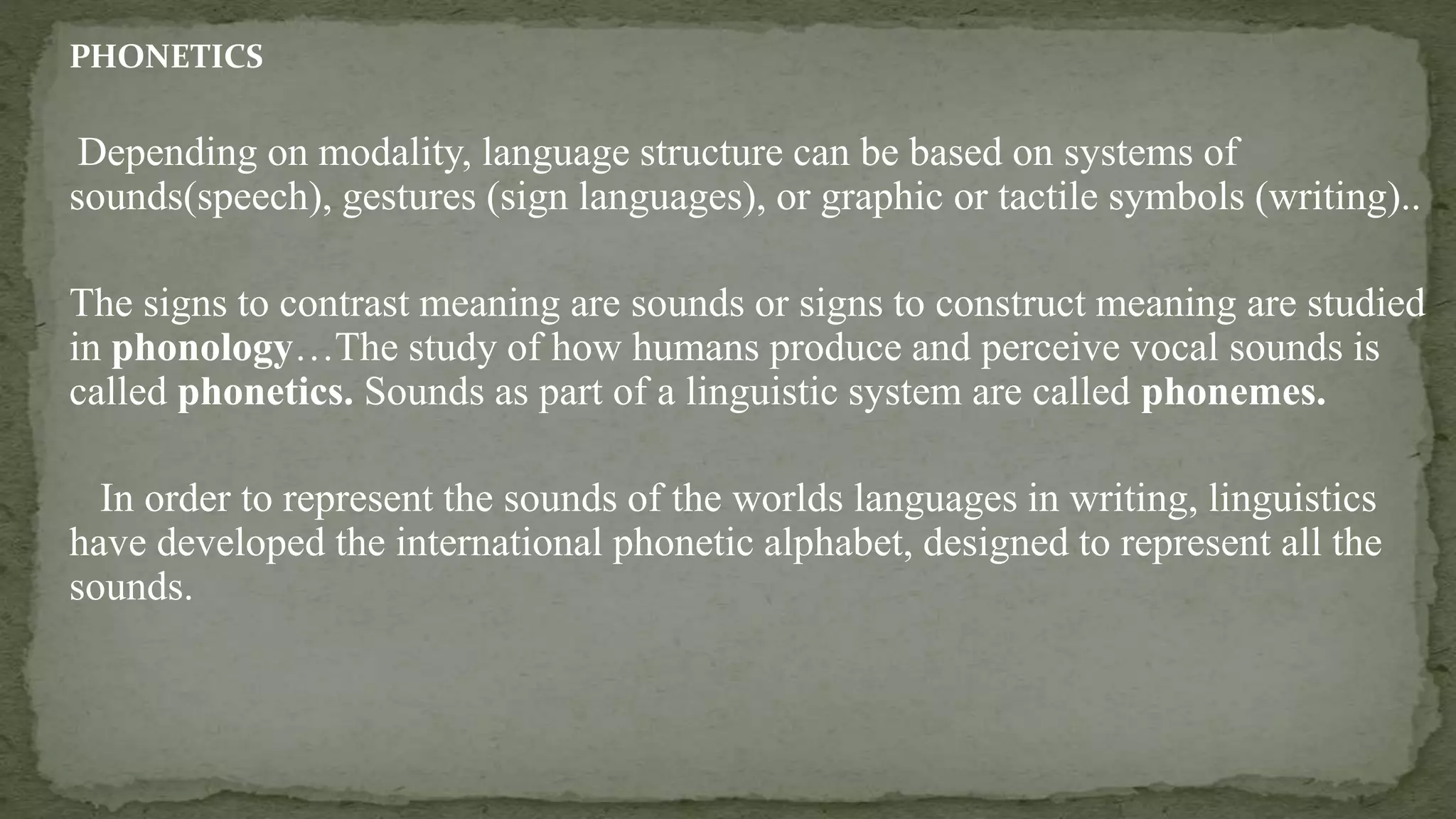 Components of language | PPT
