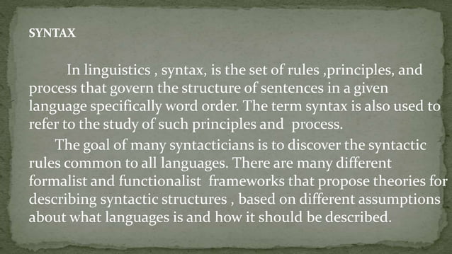Components of language | PPT