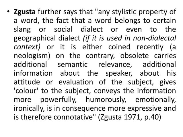 Components of lexical meaning | PPTX