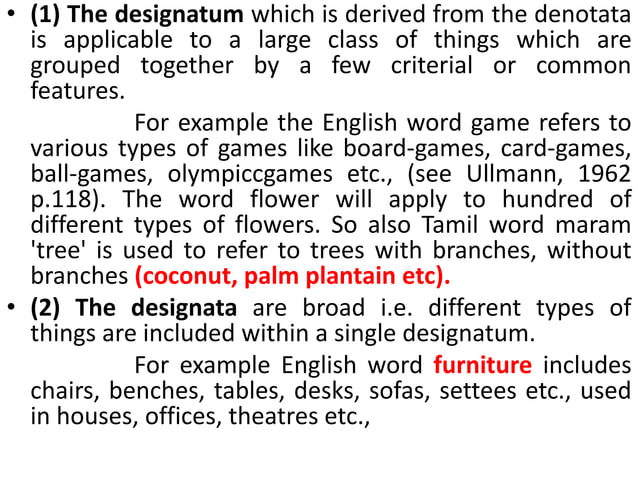 Components of lexical meaning | PPTX