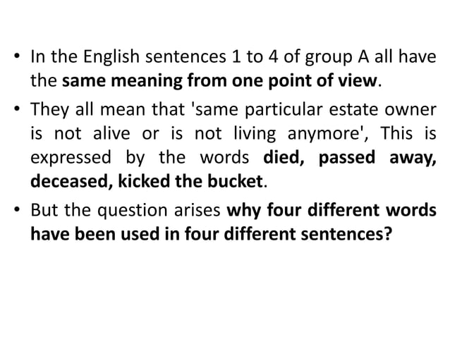 Components of lexical meaning | PPTX