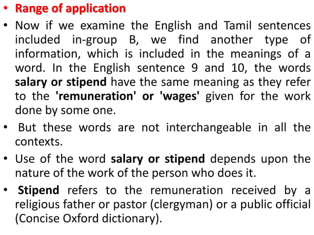 Components of lexical meaning | PPTX
