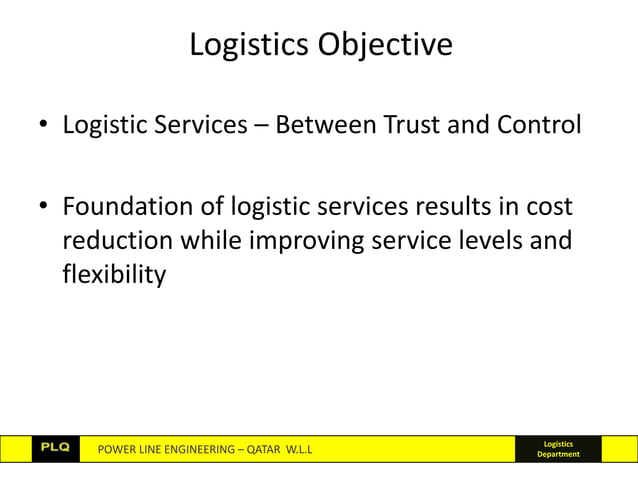 Components Of Logistics Management1 | PPTX