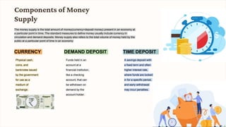 Money Supply & Components of money Supply | PPTX