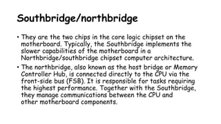 Components Of Motherboard or Parts of Motherboard | PPT