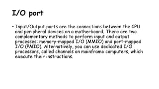 Components Of Motherboard or Parts of Motherboard | PPT
