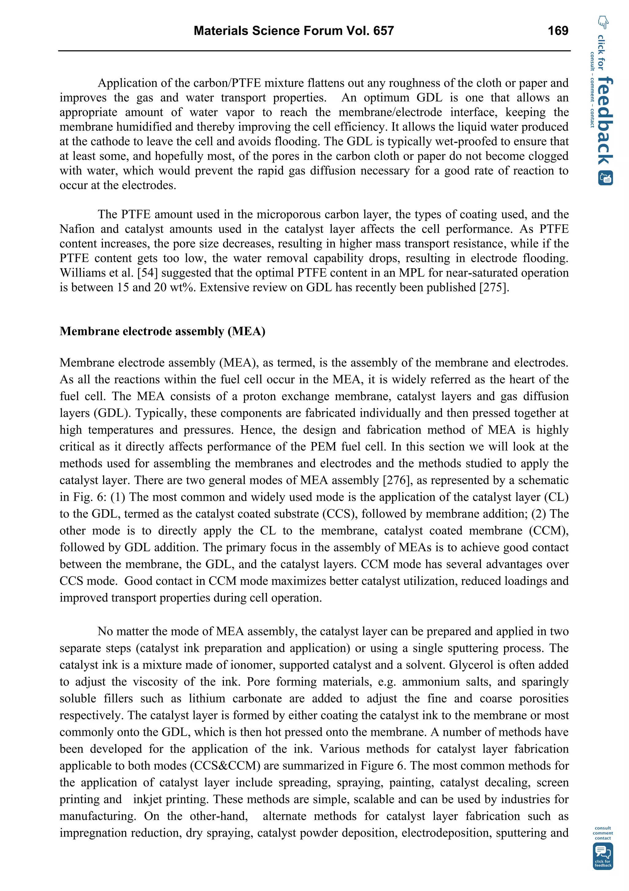 Components of pem fuel cells an overview | PDF