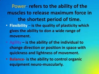 Components of physical fitness | PPTX