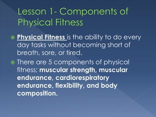 Components of physical fitness | PPTX