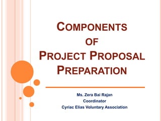 Components of Project Proposal | PPTX