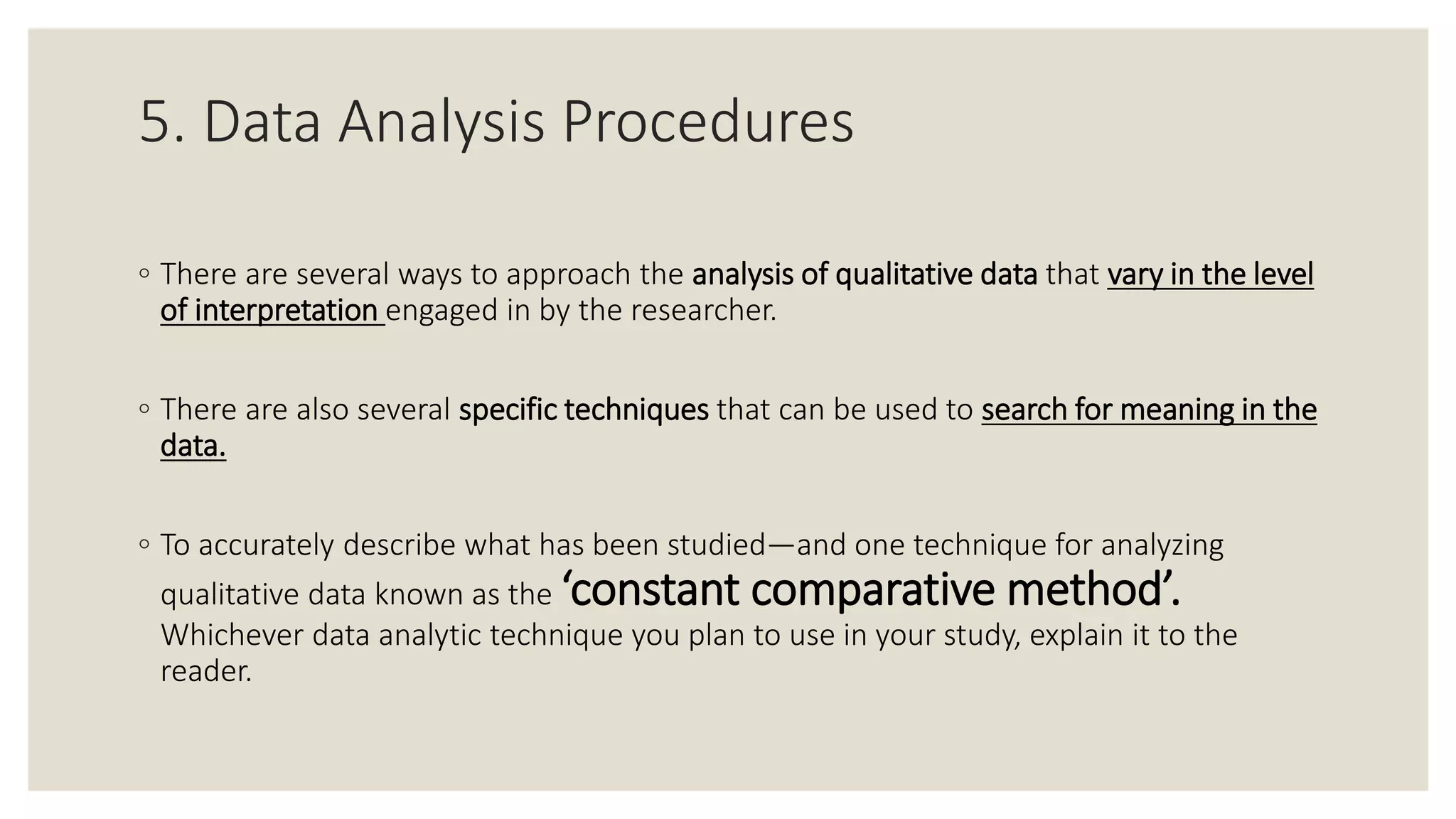 Components in qualitative research proposal Three aspects of ...