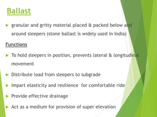 Components of railway track | PPTX