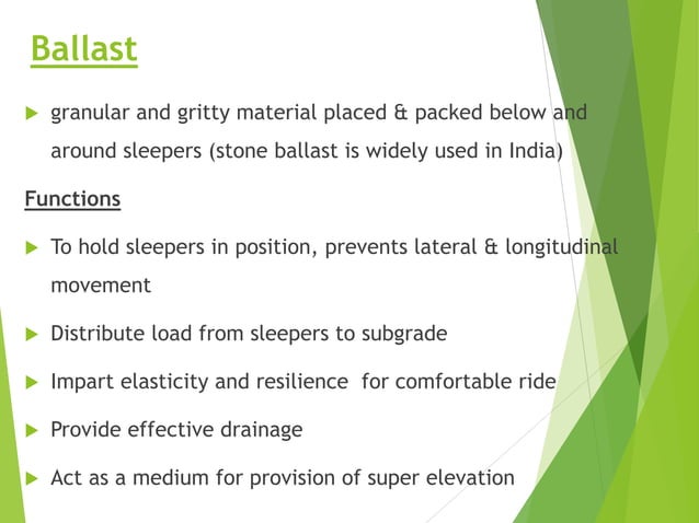 Components of railway track | PPTX | Rail Travel | Travel Type