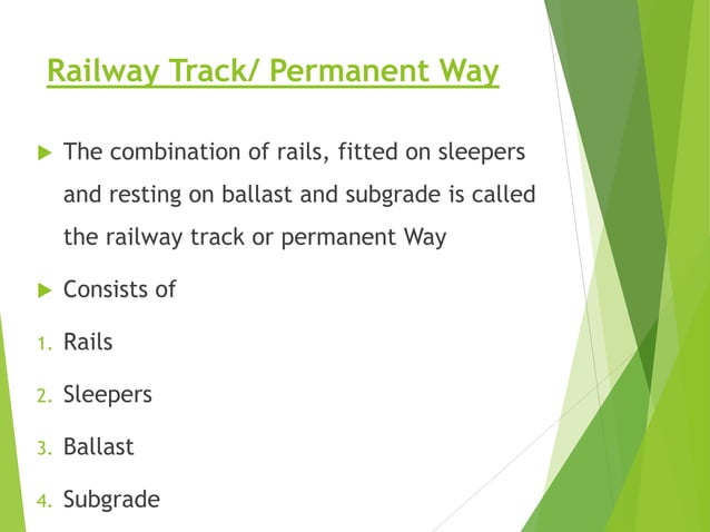 Components of railway track | PPTX | Rail Travel | Travel Type