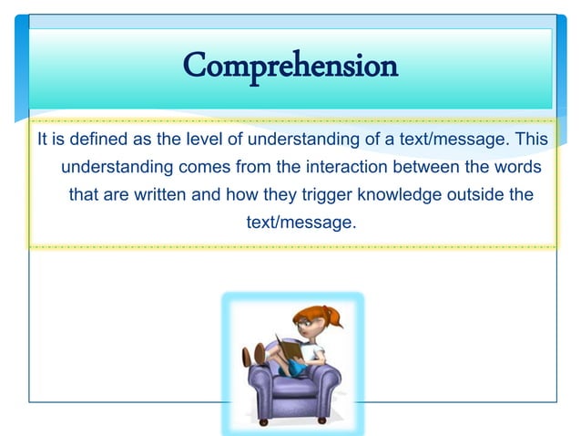 Components of reading process | PPTX