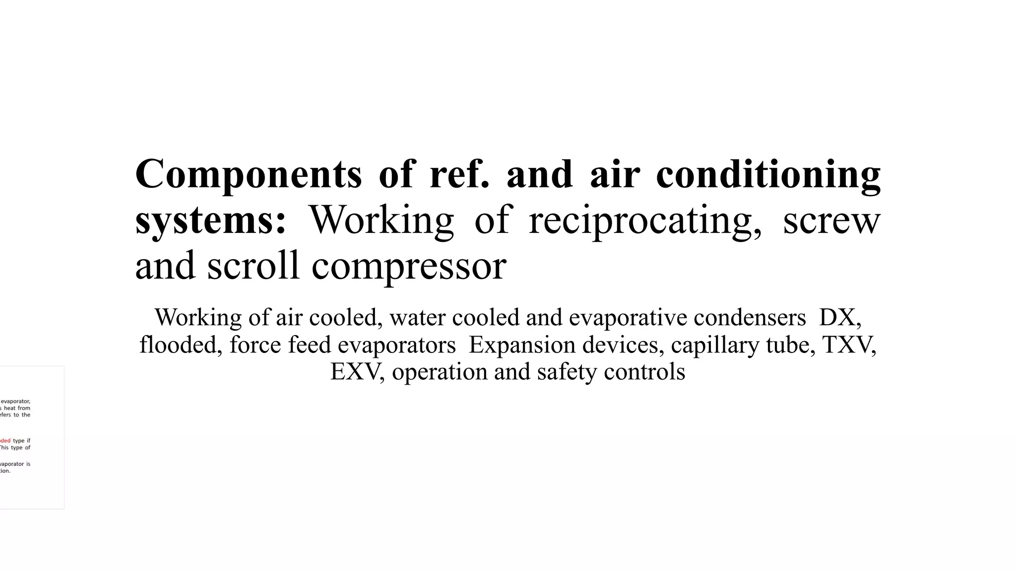 Components of ref and ac u5 | PDF | Water Services | Home Utilities