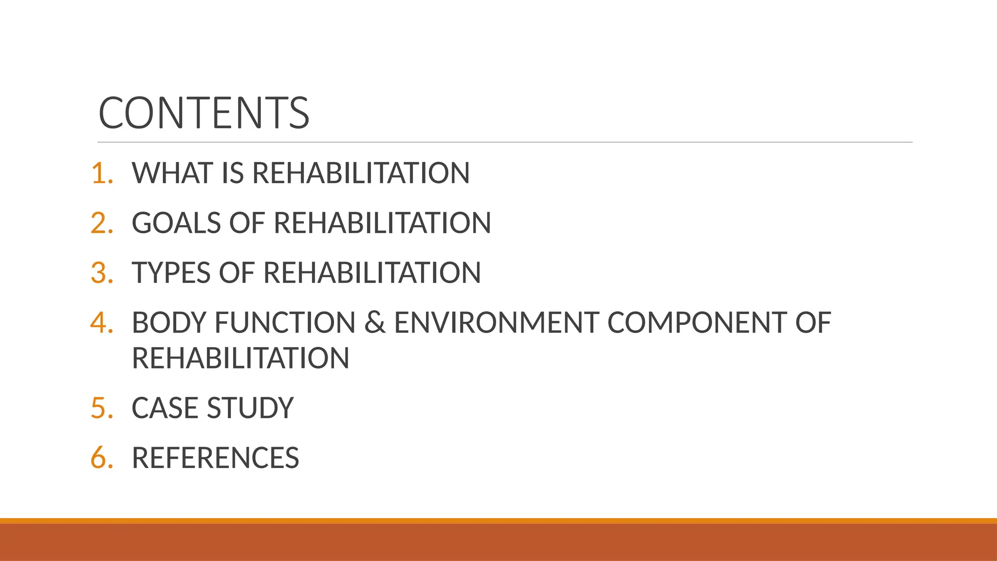 ESSENTIAL COMPONENTS OF REHABILITATION.pptx | Physical Therapy | Wellness