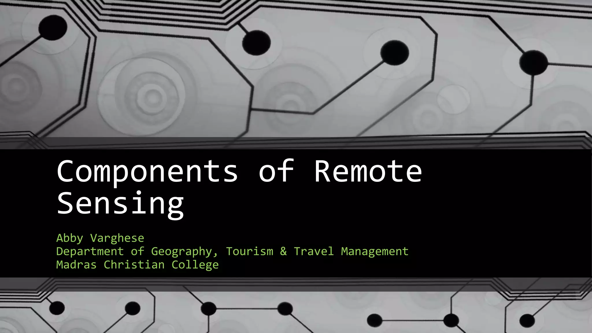 Components of Remote Sensing | PPTX