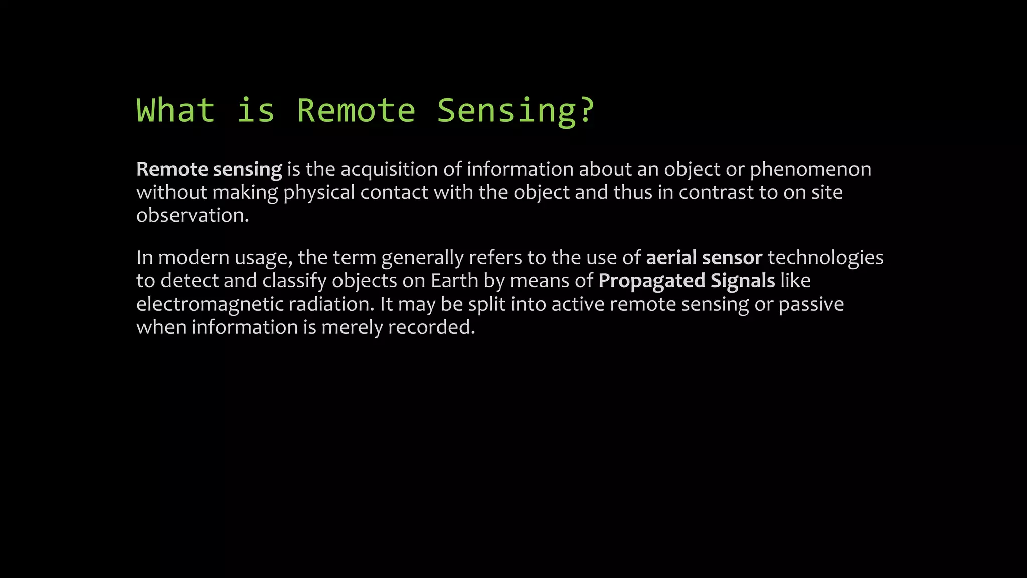 Components of Remote Sensing | PPTX