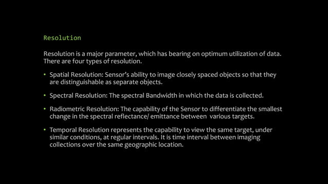 Components of Remote Sensing | PPTX | Photo Editing Software | Computer Software and Applications