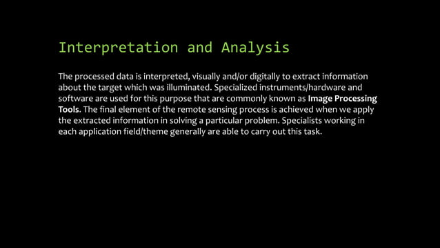 Components of Remote Sensing | PPTX | Photo Editing Software | Computer Software and Applications
