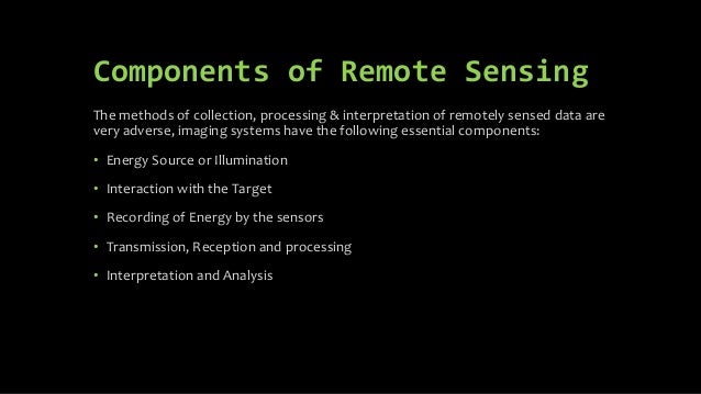 Components of Remote Sensing