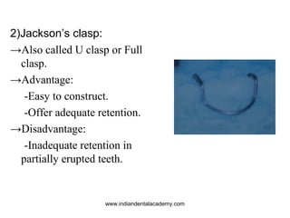 Components of removable appliances 2 /certified fixed orthodontic ...