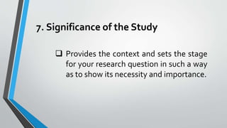 Components of research | PPTX