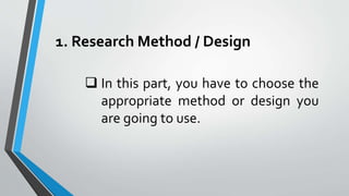 Components of research | PPTX