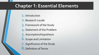 Components of research | PPTX