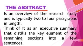 COMPONENTS OF A RESEARCH REPORT Presentation.pptx