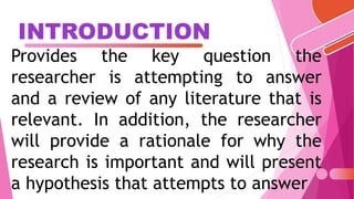COMPONENTS OF A RESEARCH REPORT Presentation.pptx