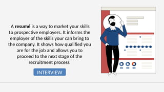 Components of Resume (Main Parts of a Resume) | PPTX