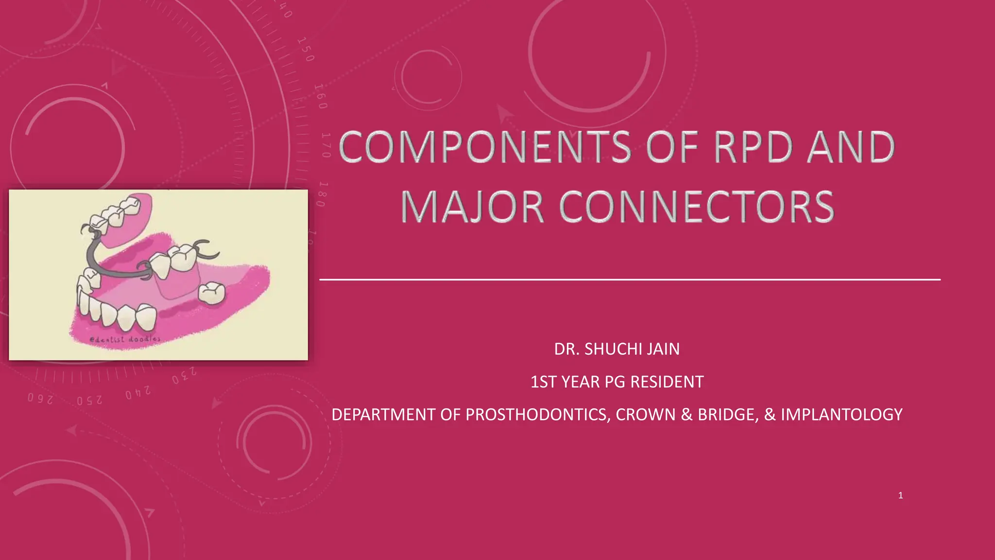 Components of RPD and Major connectors_Dr Shuchi Jain.pptx
