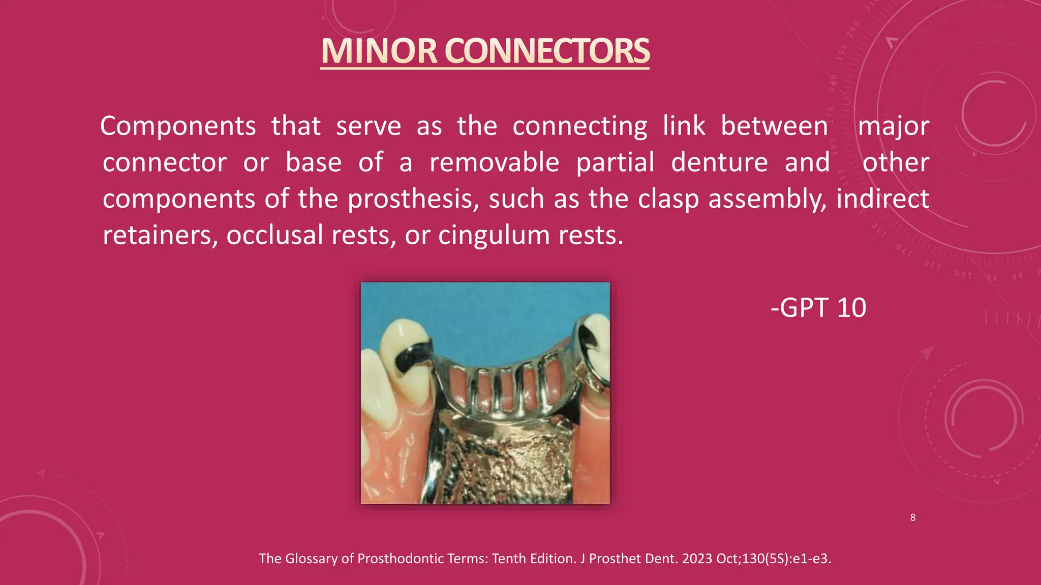 Components of RPD and Major connectors_Dr Shuchi Jain.pptx