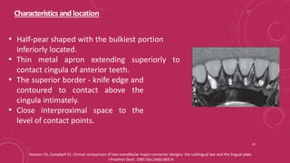 Components of RPD and Major connectors_Dr Shuchi Jain.pptx