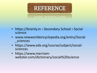 Components of Social Science | PPTX