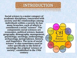 Components of Social Science | PPTX