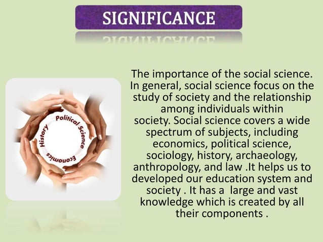 Components of Social Science | PPTX | Science