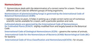 Five components of plant taxonomy- brief explanation .ppt