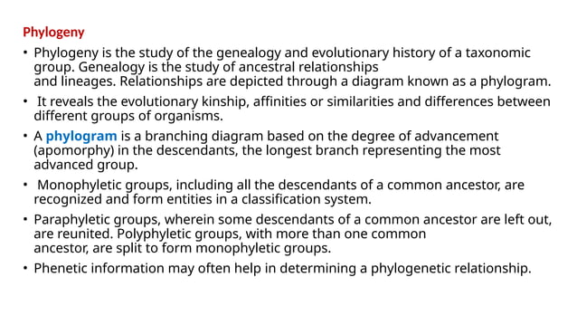 Five components of plant taxonomy- brief explanation .ppt
