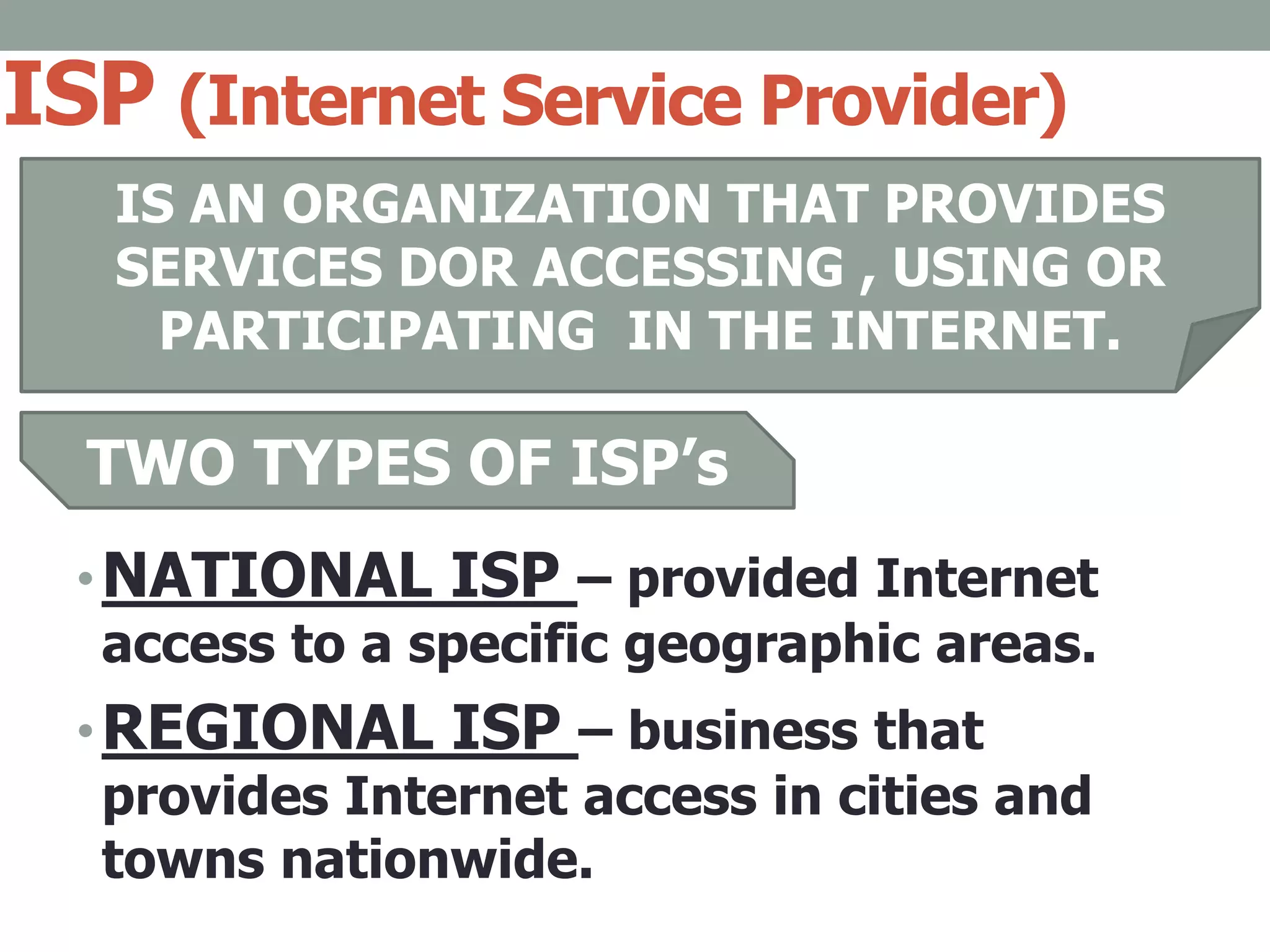 Components of the Internet and the World Wide Web | PPTX