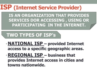 Components of the Internet and the World Wide Web | PPTX